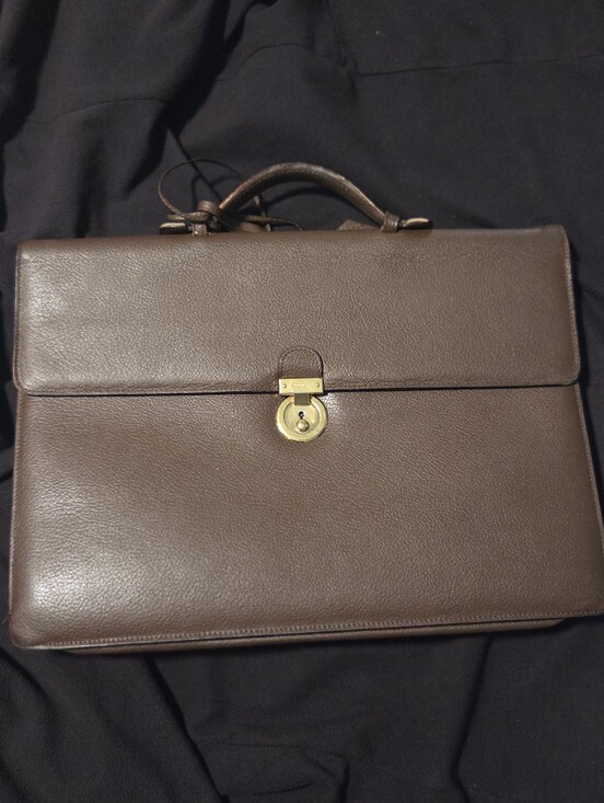 Salvatore Ferragamo | Bags | Salvatore Ferragamo Dark Brown Leather ...
